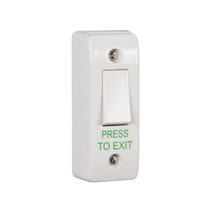 SR1-REX-APTE Slim Plastic Architrave Push-Button "Door Release""Press ...
