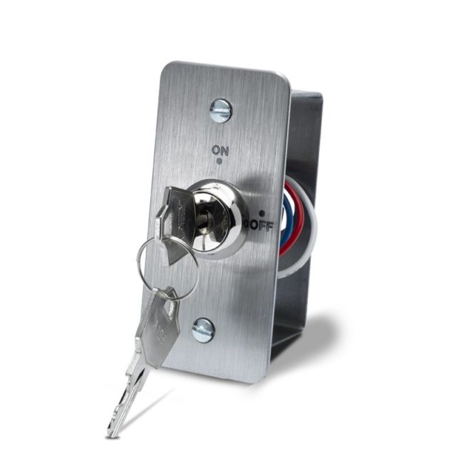 Key Switch Architrave, 2-position, Momentary, SPDT, Stainless Steel ...